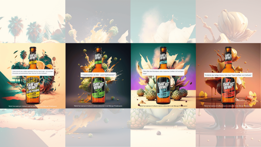 Craftwerk und BUTTER. launchen erste rein AI-generierte Bierkampagne ...